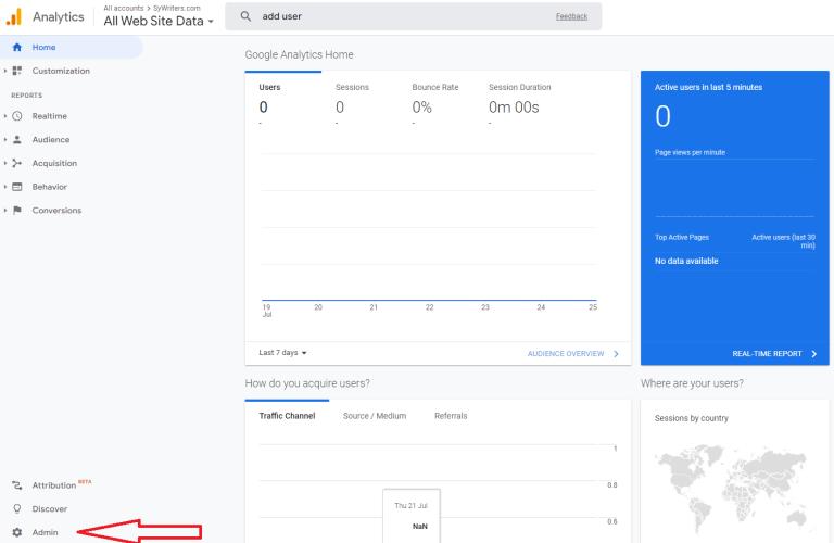 How to Add a User to Google Analytics