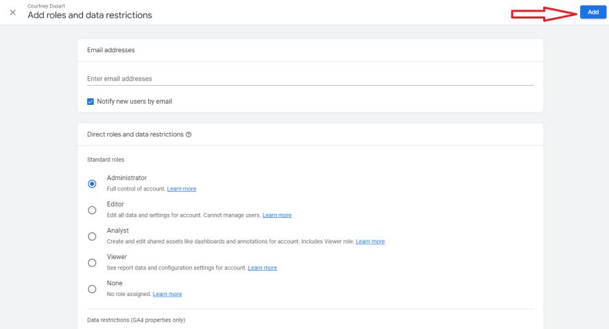 How to Add a User to Google Analytics