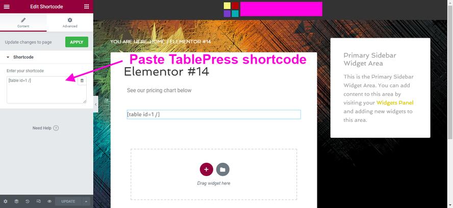 How to Create a Table in Elementor